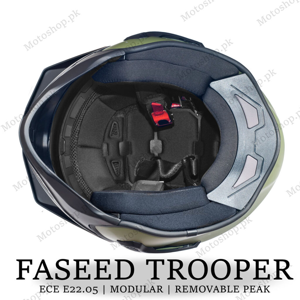 FASEED 726x TROOPER Army Full Face Modular JET Helmet ECE Certified ...