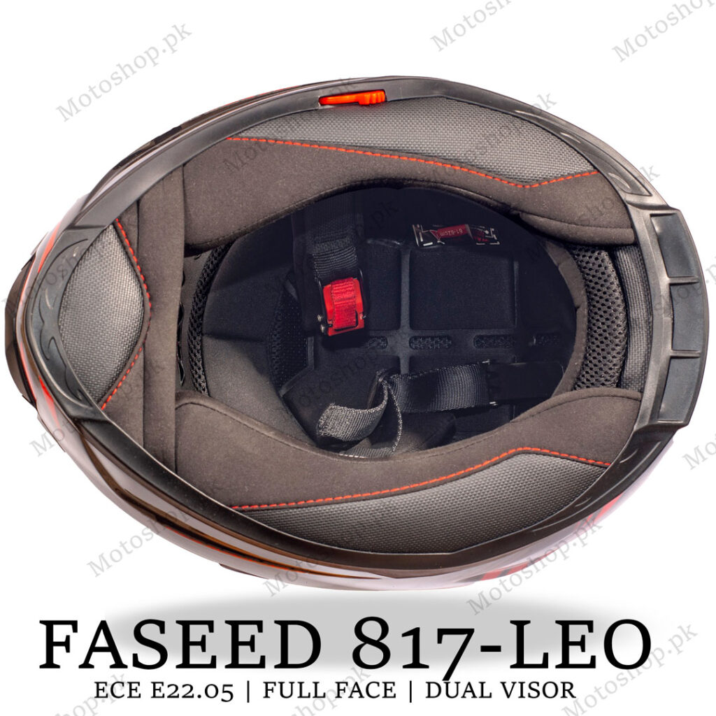 FASEED 817 LEO RED Full Face Dual Visor Helmet Touring ECE Certified Pinlock Ready – Dat Biker ...